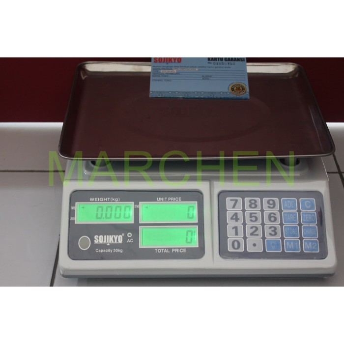 Jual Timbangan Duduk 30Kg Digital Sojikyo Price Computing Scale 30 Kg ...