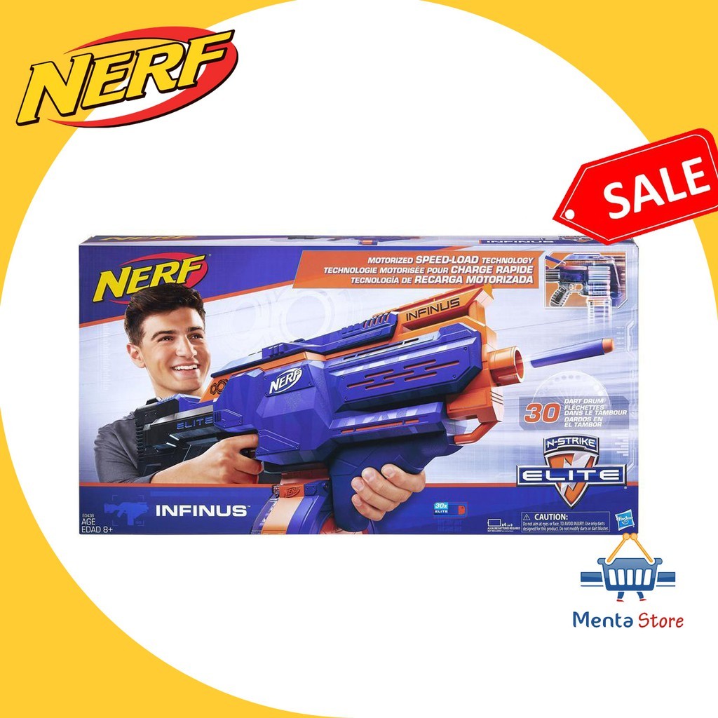 Jual HASBRO Nerf N-Strike Elite Infinus Dart Gun Battle Pistol Pistolan | Shopee Indonesia