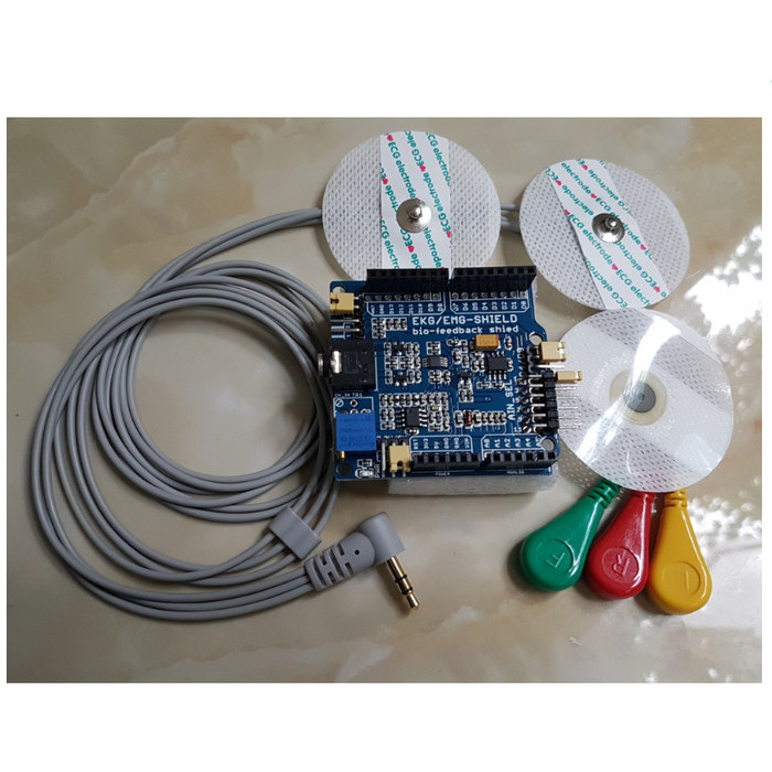 Jual Ready Gas!!! Ecg / Ekg / Emg Shield For Arduino With Cables And Electrodes Sensor | Shopee ...