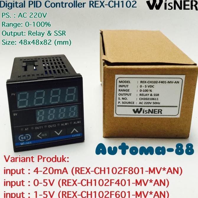 Jual Wisner Rex-Ch102 Digital Controller Input 4-20Ma 0-5V 1-5V Out Relay Harga Khusus | Shopee ...