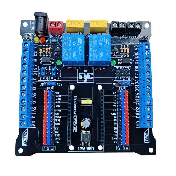 Jual Nodemcu 2Ch Relay Shield Esp8266 Terminal Extension Baseboard Dev ...