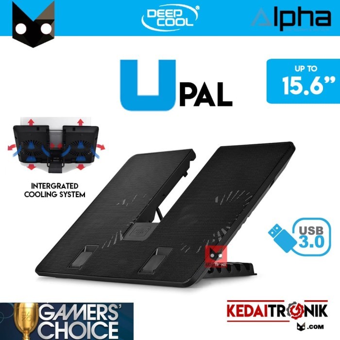 Jual Cooling Pad DEEPCOOL Upal Notebook Cooler Fan Laptop 15.6" Silent ...