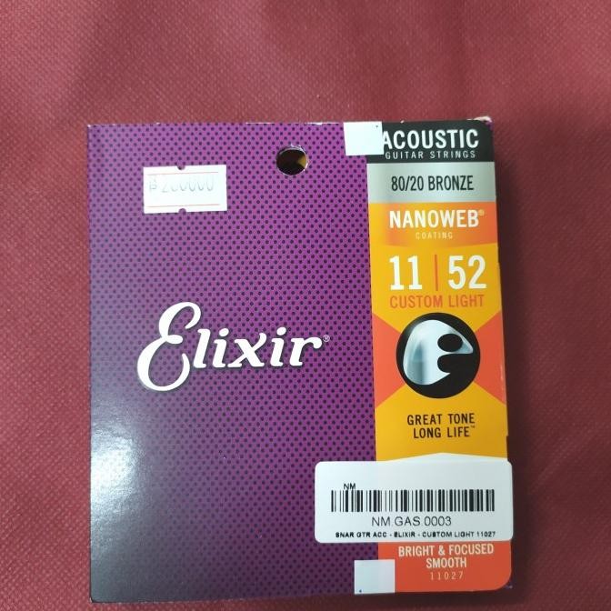 Jual Sale Elixir Nanoweb 11027 Senar Akustik 11-52 | Shopee Indonesia