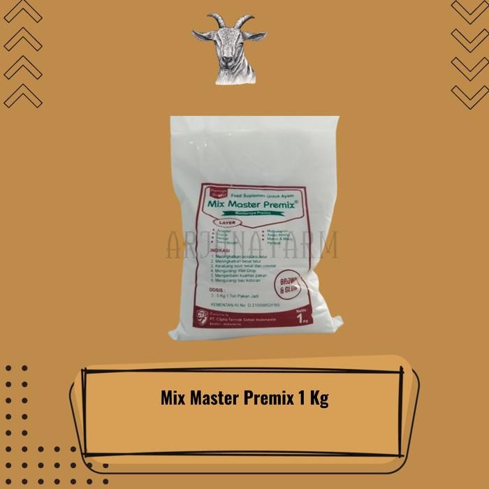 Jual Mix Master Premix 1Kg Multivitamin Pakan Ayam Broiler Petelur Farm ...