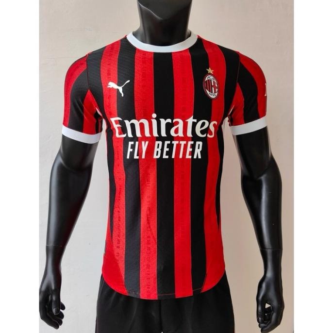 Jual JERSEY BOLA ACM MILAN HOME KANDANG TERBARU MUSIM 2024 2025 PLAYER ...