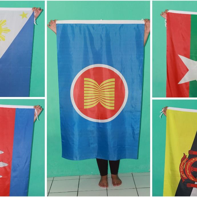 Jual BENDERA NEGARA ASEAN UKURAN 90x135 CM | Shopee Indonesia