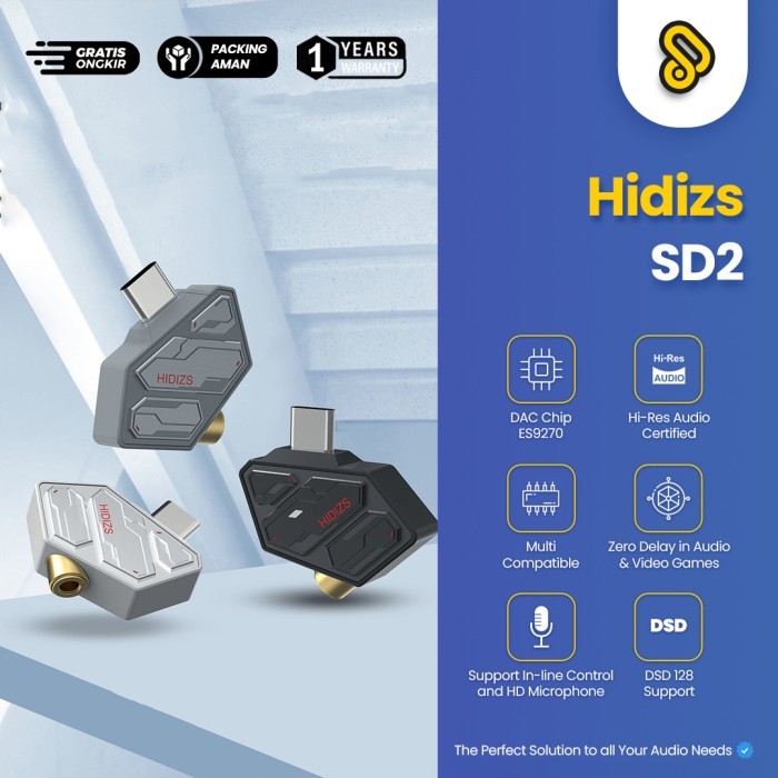 Jual HARGA DISC - HIDIZS SD2 HiFi Dongle DAC Type-C to 3.5mm Adapter ...