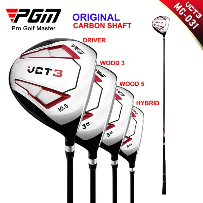 Jual PGM MG031 Golf Stick Driver Woods Hybrid Mens Club Stik VCT3 ...