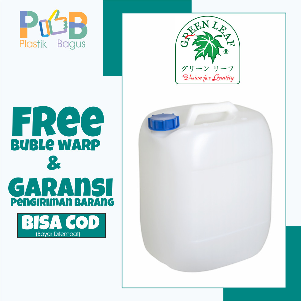 Jual jerigen jurigen 20 liter air minyak green leaf 0220 STEINE ...