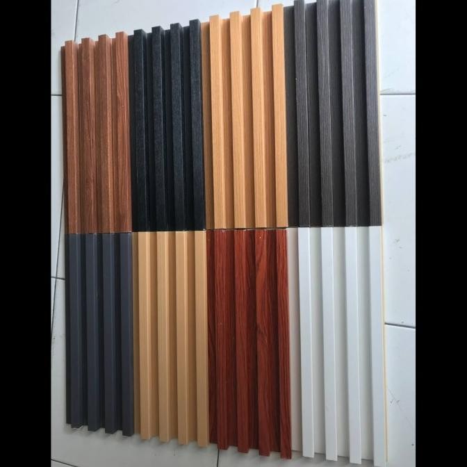 Jual WPC WALL PANEL SAMPLE PRODUK CONTOH WARNA 10CM X 16CM TEBAL 24MM ...