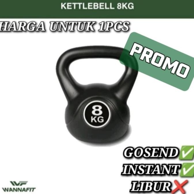 Jual KETTLEBELL 8kg kettle bell alat angkat beban rumahan barbel dumble ...