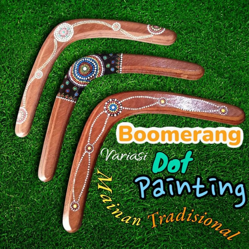 Jual Boomerang dot paint handmade | Shopee Indonesia