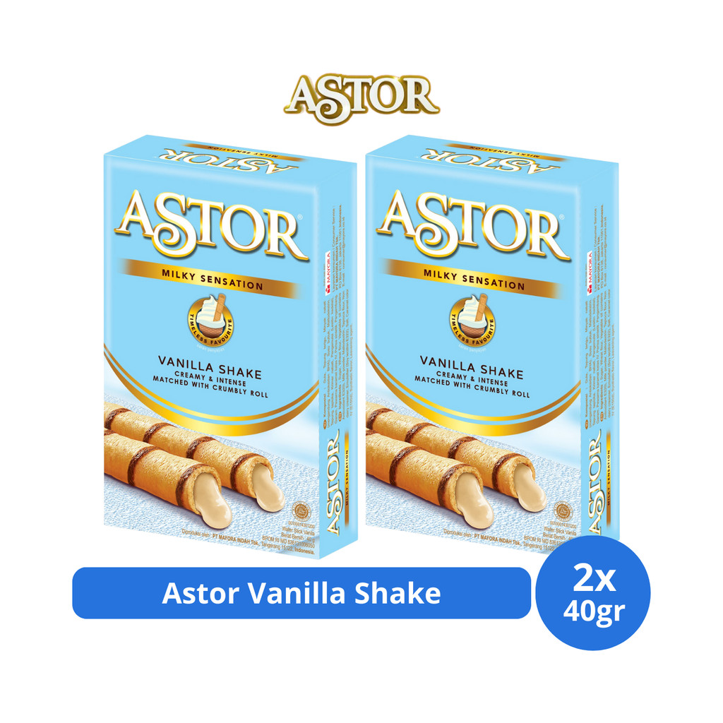 Jual Astor Vanilla Shake 40gr x 2 pcs | Shopee Indonesia