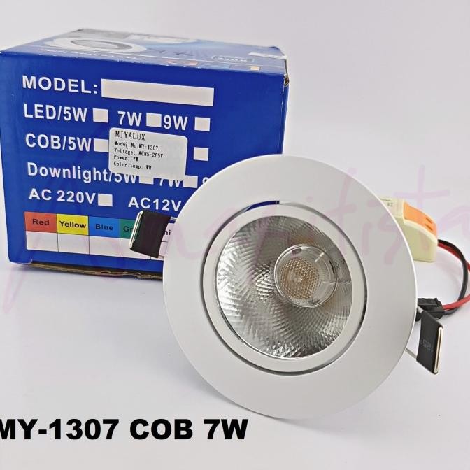 Jual Produk Baru!! Lampu Downlight LED COB 7W Miyalux Body Putih Model : MY-1307 2,5 inch ...
