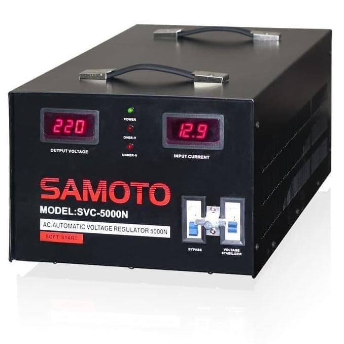 Jual STABILIZER SAMOTO 5000 VA / SMT5000N STAVOLT STABILISER 5000 ...