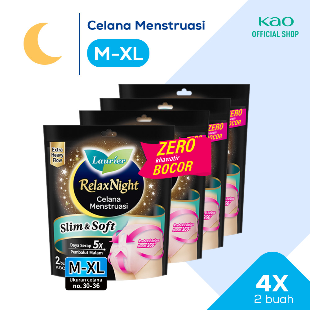 Jual Laurier Relax Night Celana Menstruasi Pembalut Wanita Size M-XL 2 ...