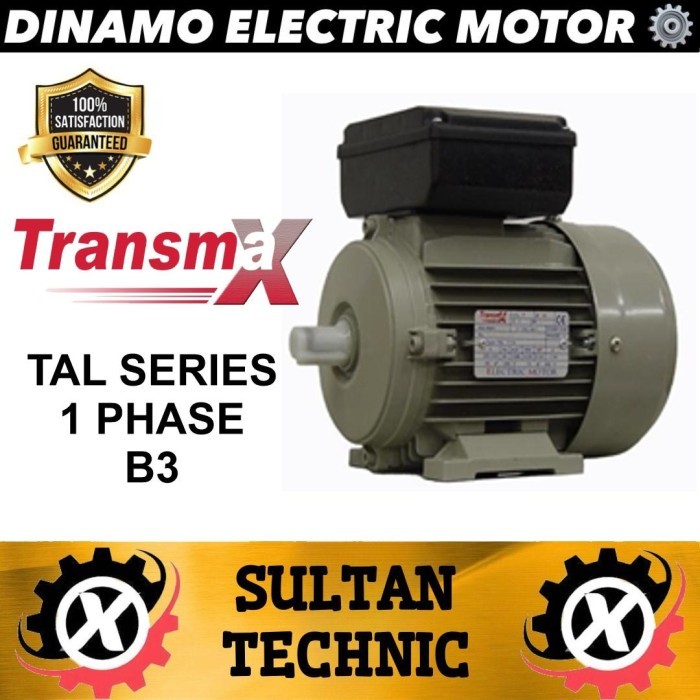 Jual DINAMO ELECTRIC MOTOR TRANSMAX TAL 2P 1,5KW 2HP 1 PHASE SINGLE PHASE 220/240V B3 | Shopee ...
