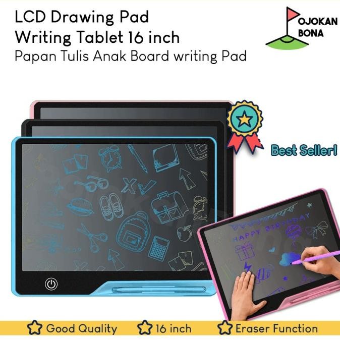 Jual HARGA DISC - LCD Drawing Writing Tablet 16" Papan Tulis Anak Board ...