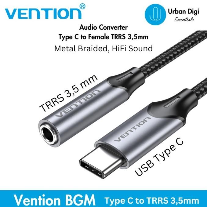 Jual socket - Vention BGM - Audio Converter USB Type C to Jack Aux TRRS ...