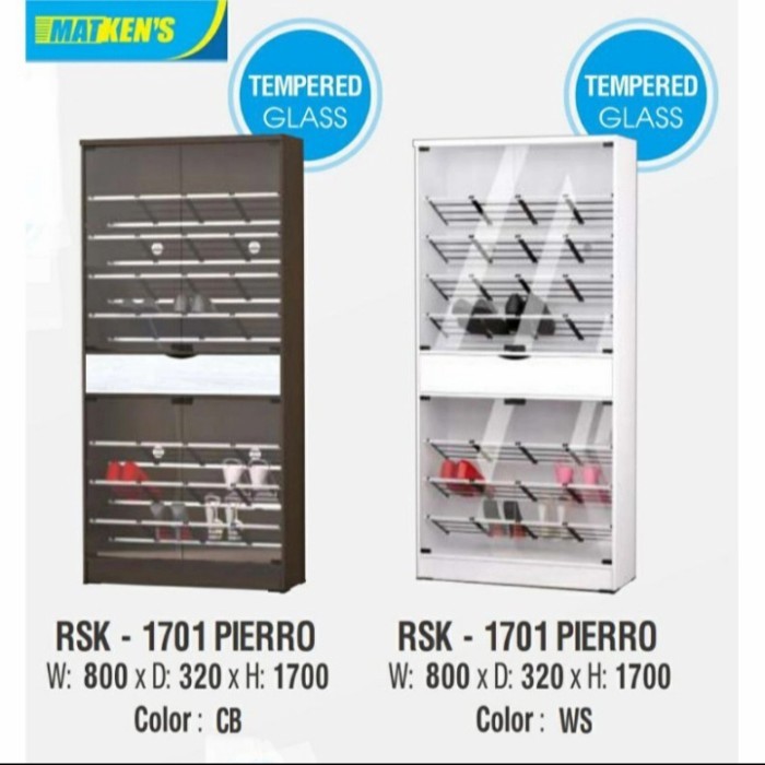 Jual Lemari rak sepatu RSK1701 full putih tinggi 170 - Bandung saja ...