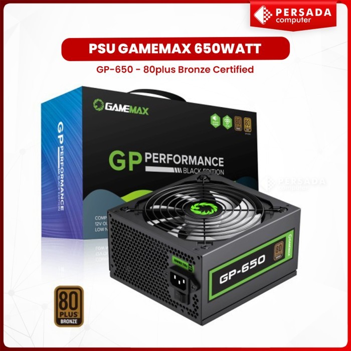 Jual HARGA DISC - PSU GAMEMAX 650Watt GP-650 - 80plus Bronze Certified | Shopee Indonesia