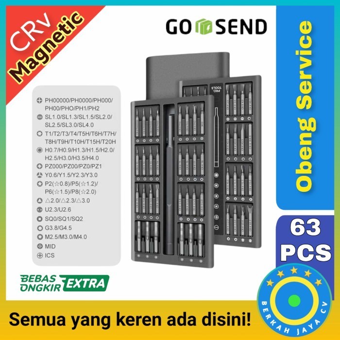 Jual Promo!! Screwdriver Laptop Iphone Alat Servis Elektronik Tool Kit ...