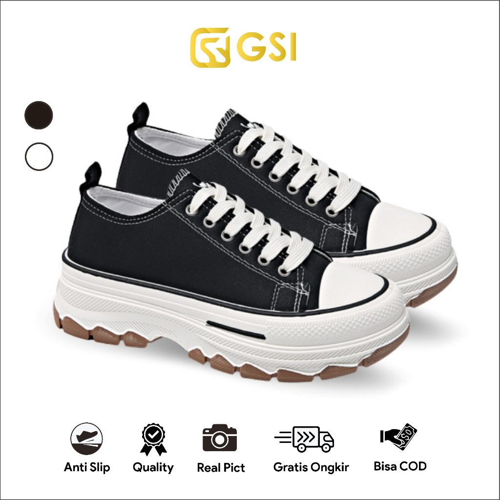 Jual Sepatu Sekolah GSI Jimin Low 1216 NEW 2024 Sepatu Sneakers Canvas ...