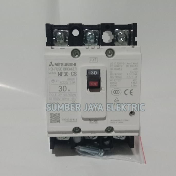 Jual MCCB NFB Mitsubishi NF30-CS 3P 30A MCCB NFB NF30CS 30A | Shopee Indonesia