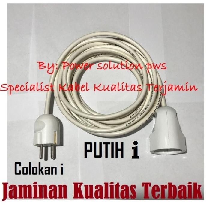 Jual Kabel listrik tambahan ( extension ) 150cm 1,5M kabel rol colokan ...