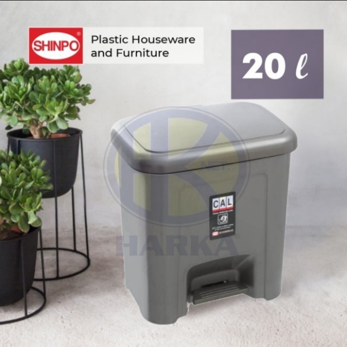Jual TEMPAT SAMPAH INJAK SHINPO/TONG SAMPAH INJAK SHINPO SIP-720 20 LITER | Shopee Indonesia