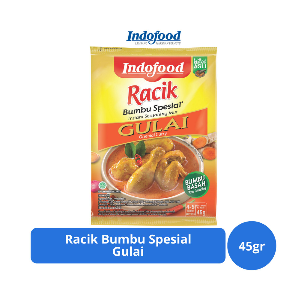 Jual Indofood Racik Bumbu Spesial Gulai 45gr | Shopee Indonesia