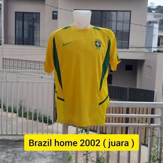 Jual JERSEY RETRO TIMNAS BRAZIL 2002 ( JUARA ) | Shopee Indonesia
