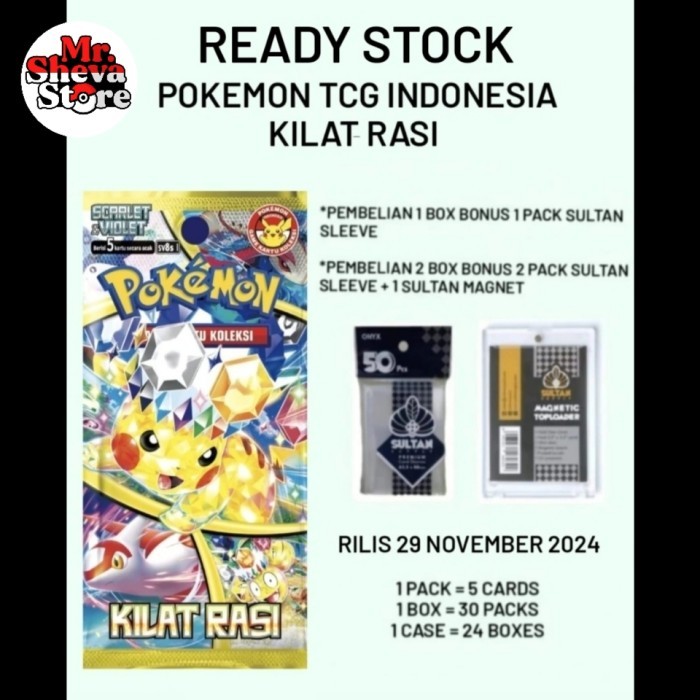 Jual Booster Box Kilat Rasi Pokemon Indonesia SV8S (GET BONUS) | Shopee Indonesia