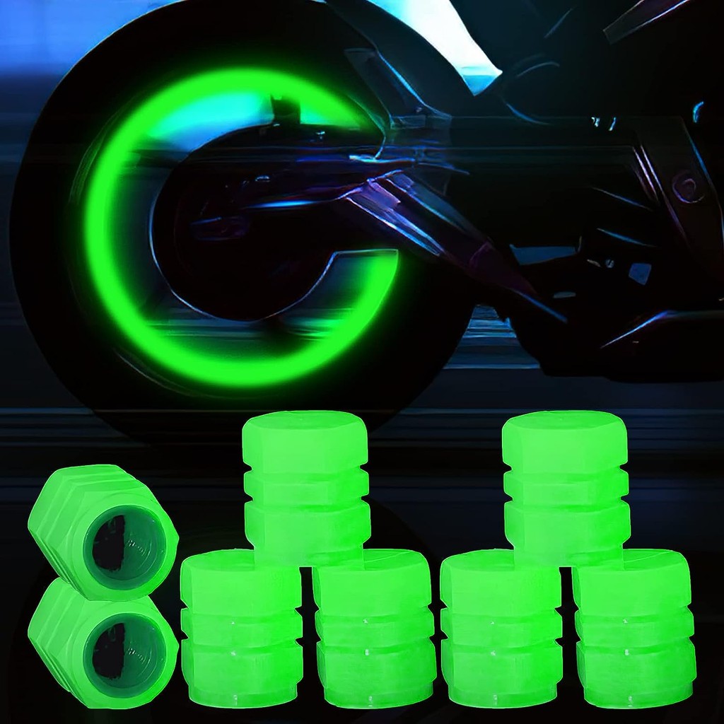 Jual Tutup Pentil Ban Mobil Motor Neon Luminous Valve Cap 4 PCS - F8 ...