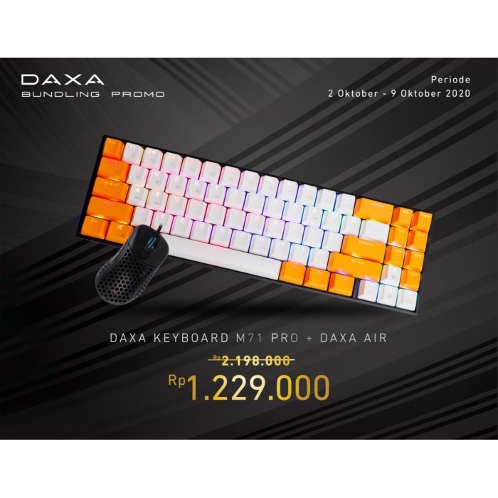 Jual Rexus Keyboard Wireless Gaming Daxa M71 PRO +Mouse Daxa AIR ...
