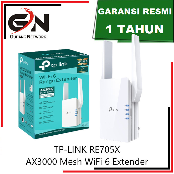 Jual Tp-Link RE705X - AX3000 Mesh Wi-Fi 6 Range Extender RE 705X re705x ...