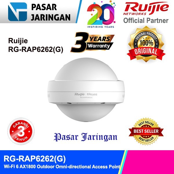 Jual Ruijie RG-RAP6262(G) Wi-Fi 6 AX1800 Outdoor Omni-directional AP ...