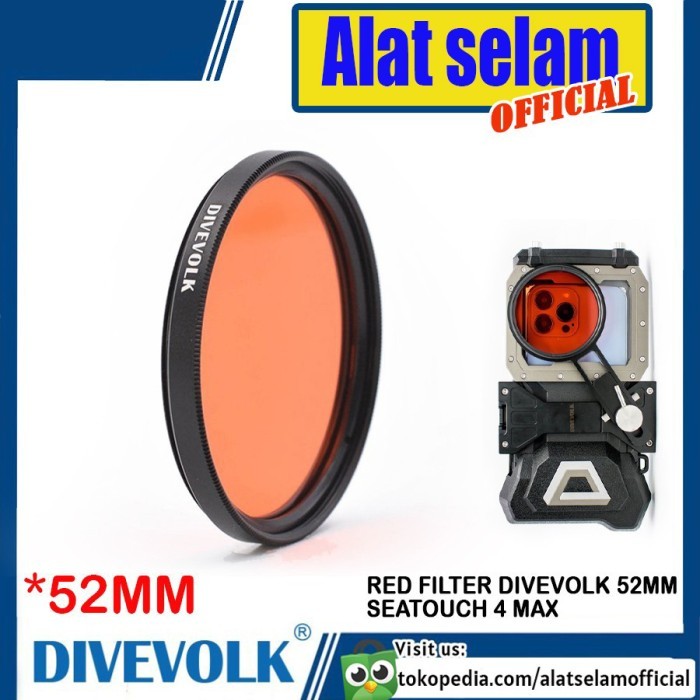 Jual Red Filter Divevolk Housing Case Handphone Iphone Seatouch 4 Max ...