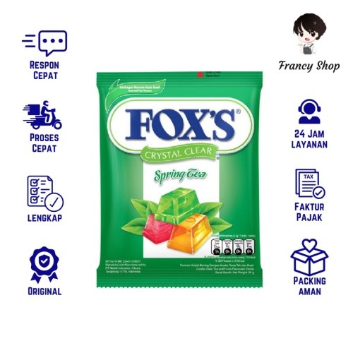 Jual Permen Fox's Crystal Spring Tea 90 gr | Shopee Indonesia