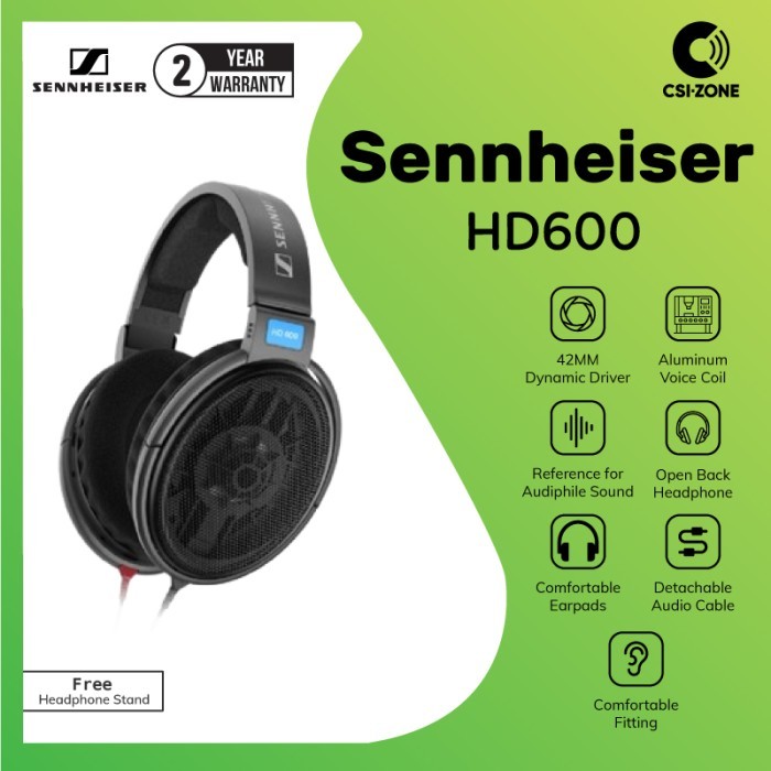 Jual Sennheiser HD600 / HD 600 Audiophile Hi-Fi Open Back Headphone ...
