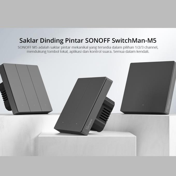 Jual Original Sonoff Smart Wall Switch M53C80 saklar wireless smart ...