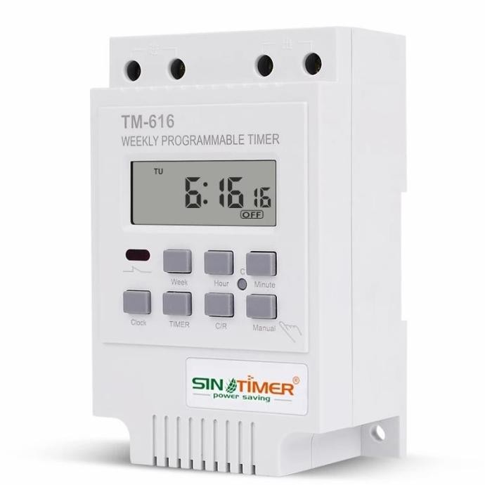 Jual sale! digital timer switch 220v 30a programmable saklar 28waktu ...