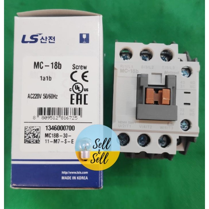 Jual Kontaktor Mc-18B Merek Ls /Magnetic Contactor Mc18B Merk Lsis ...