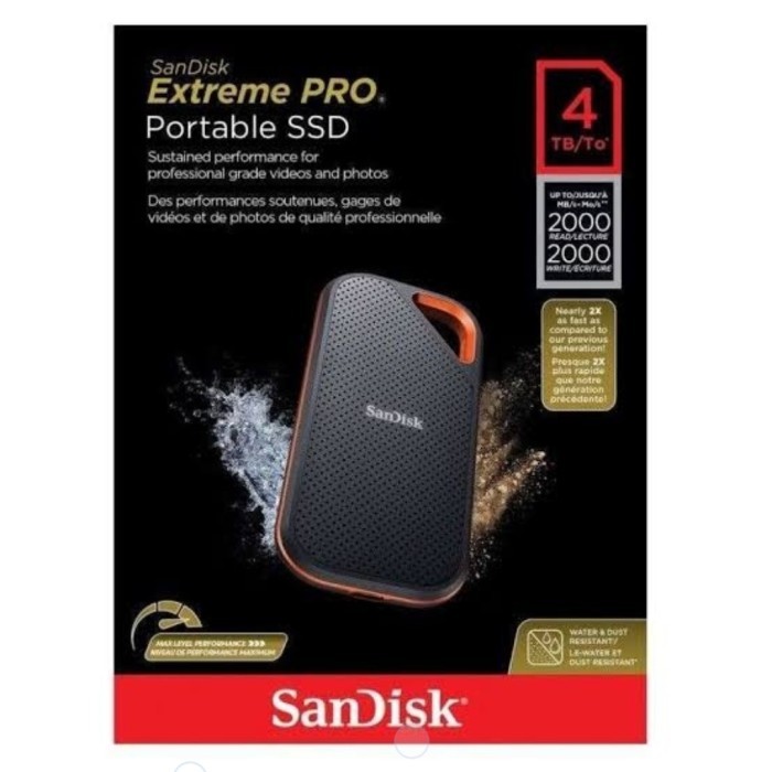 Jual Sandisk Extreme PRO Portable SSD 2000MB/S USB Type C Gen 4TB HDD | Shopee Indonesia