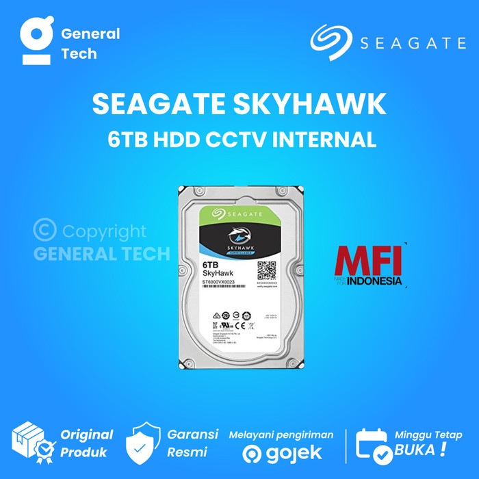 Jual Hardisk Seagate MFI 6 TB Skyhawk | Shopee Indonesia