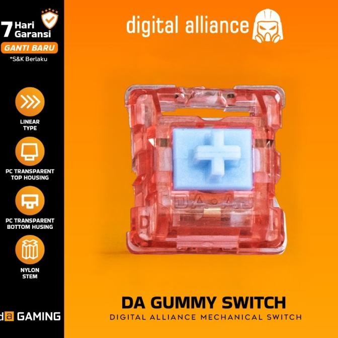 Jual Keyboard - Switch DA x AJAZZ Gummy 3 Pin Plate Mount 50g Linear ...