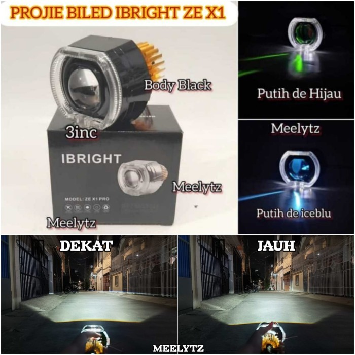 Jual Projie Biled IBRIGHT ZE X1 PRO ukuran 3inc High Low Putih Di ...