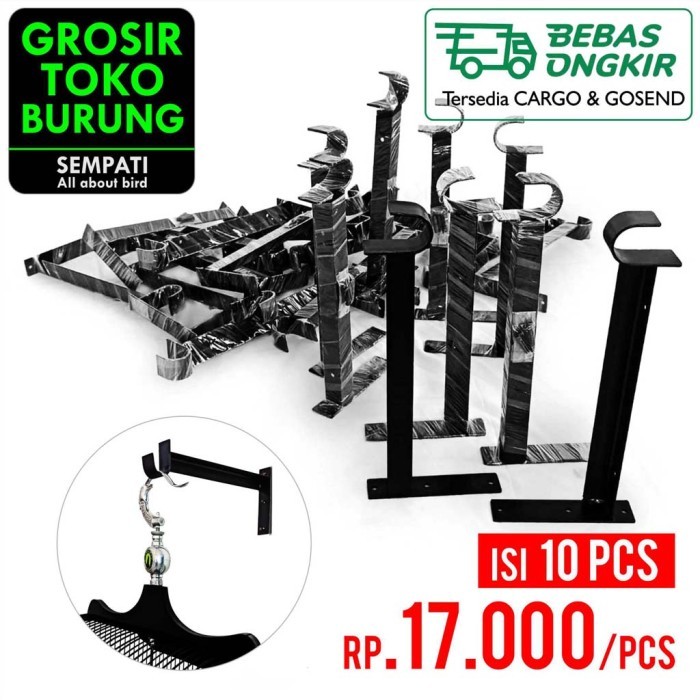 Jual SEMPATI GROSIR Gantungan Rak Siku L Plat Besi Baja Non Emboss 10 ...