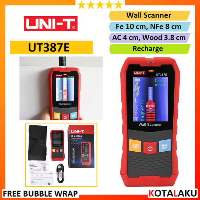 Jual Digital Wall Scanner Detector Metal Detektor Dinding Uni T UT387E ...