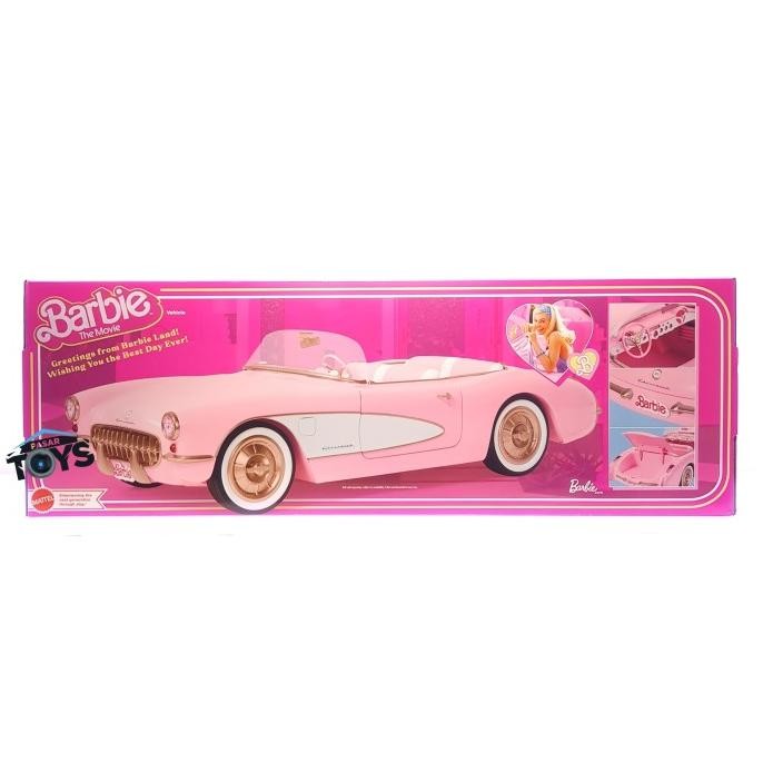 Jual Barbie the Movie Vehicle Collectible Car Pink Corvette Convertible ...